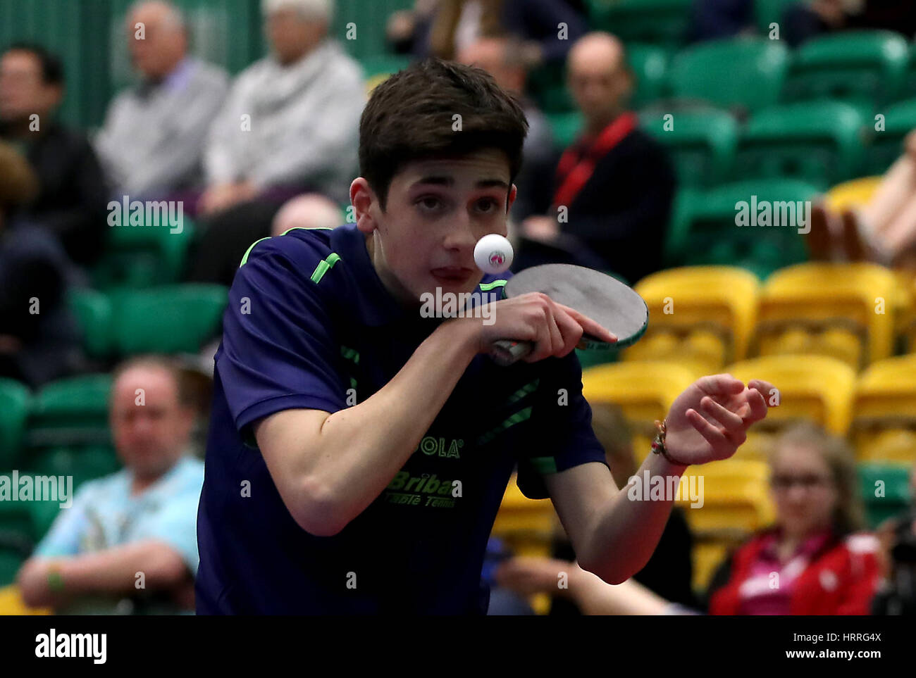 Josh Bennett in action during the Men's singles on day one of the PG ...