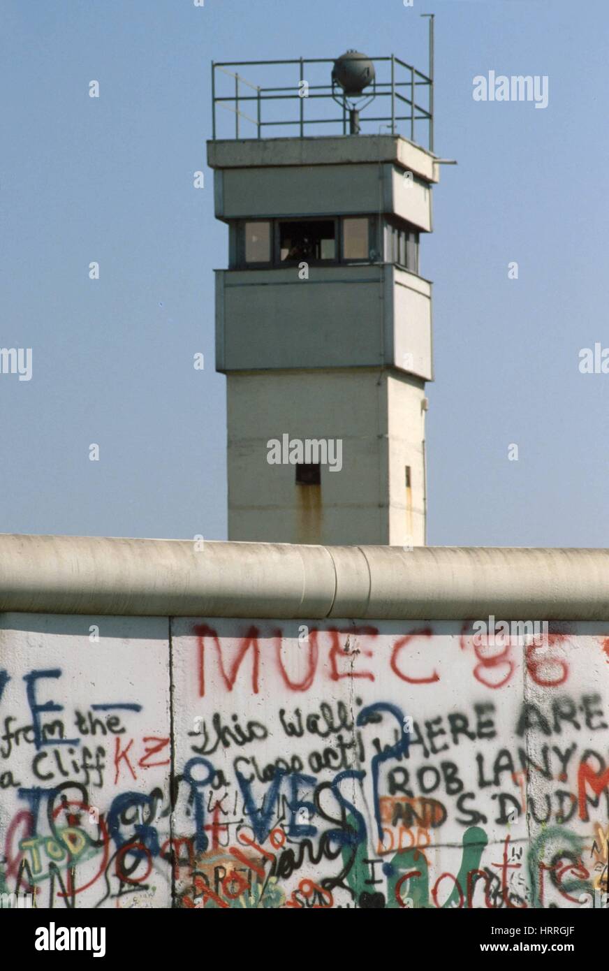 The Berlin Wall in 1986 Stock Photo - Alamy