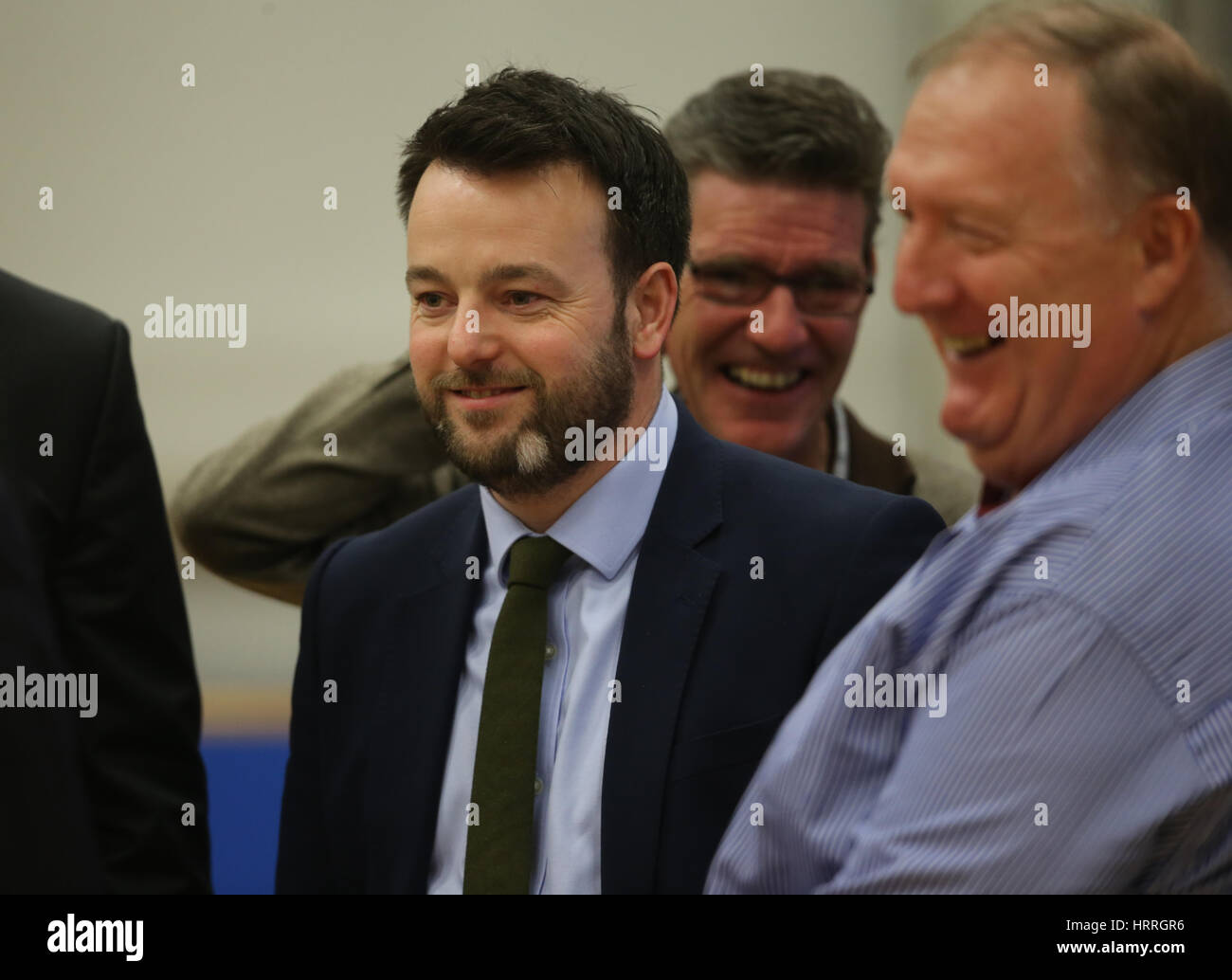 SDLP Leader Colum Eastwood at the Foyle Arena in Derry, during the ...