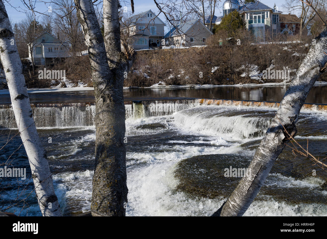 Spring run off along the Mississippi at Almonte Ontario Stock Photo - Alamy
