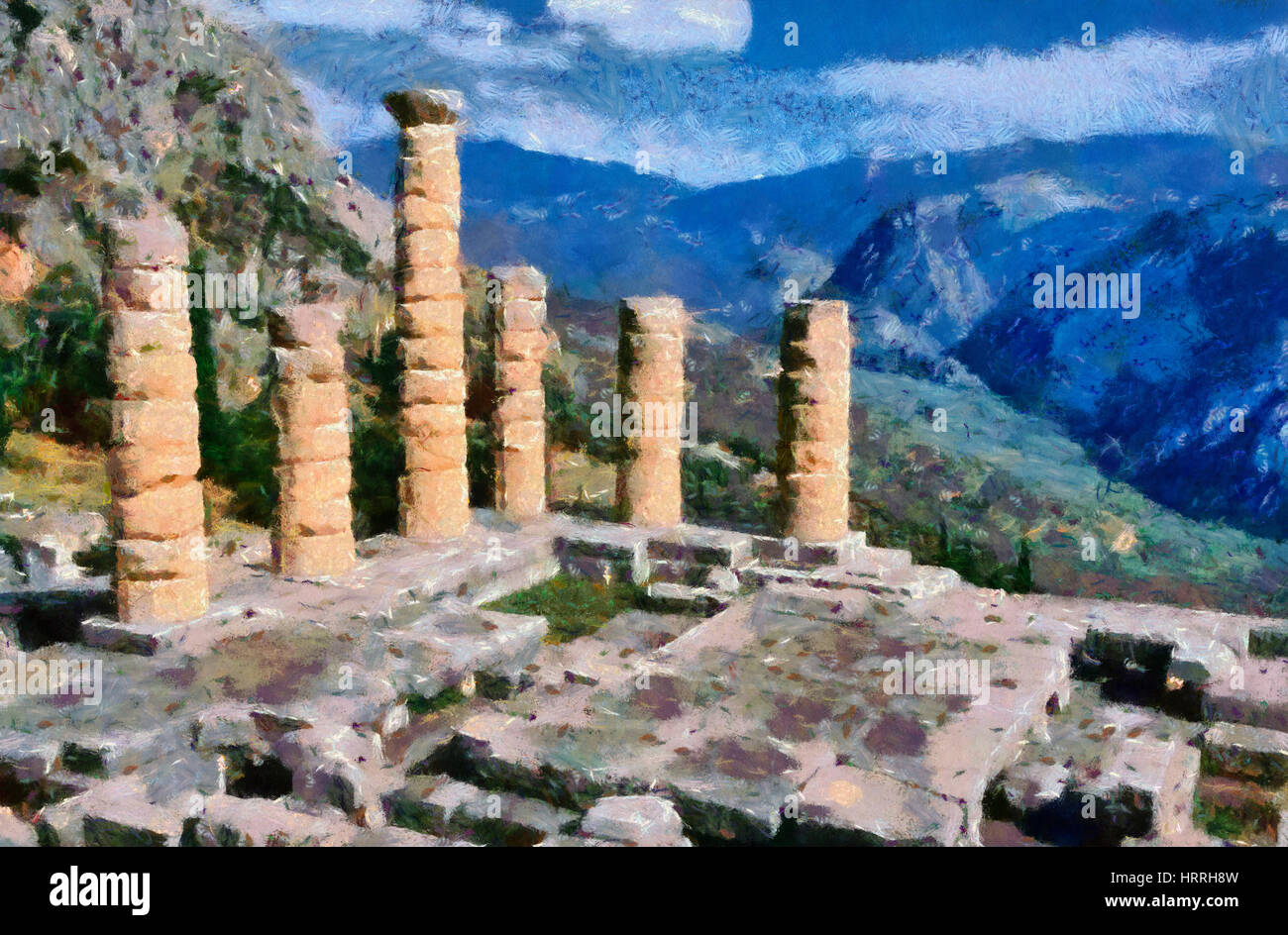 Ancient delphi painting hi-res stock photography and images - Alamy