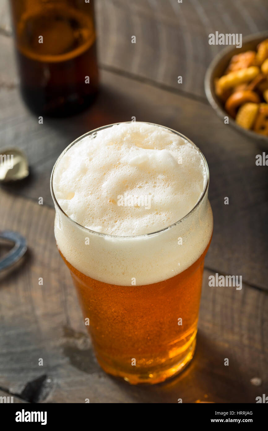 Cold Refreshing American Lager Crafter Beer Ready to Drink Stock Photo ...