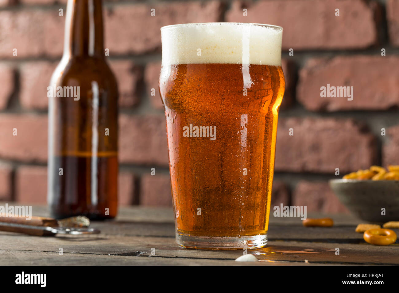 Cold Refreshing American Lager Crafter Beer Ready to Drink Stock Photo ...