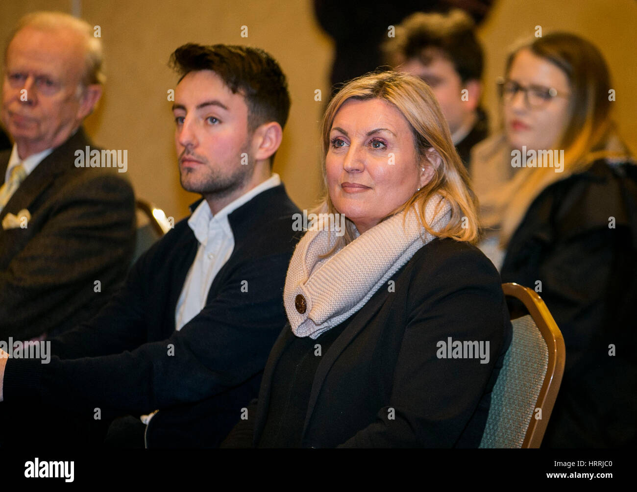 UUP Party Leader Mike Nesbitt (not pictured) announcing his resignation ...