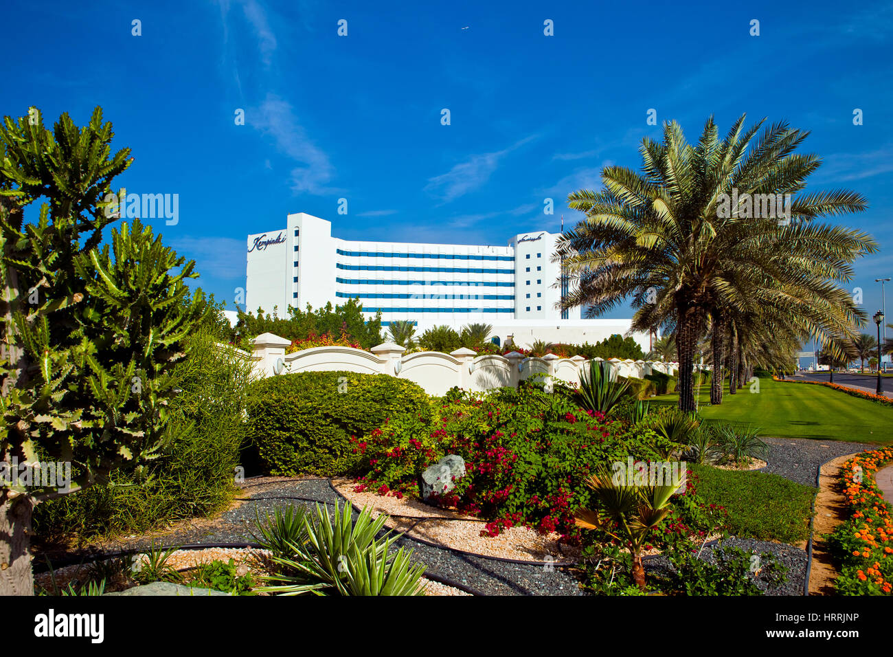 Ajman, UAE - December, 2012 : Ajman Kempinski Resort - luxurious 5-star ...