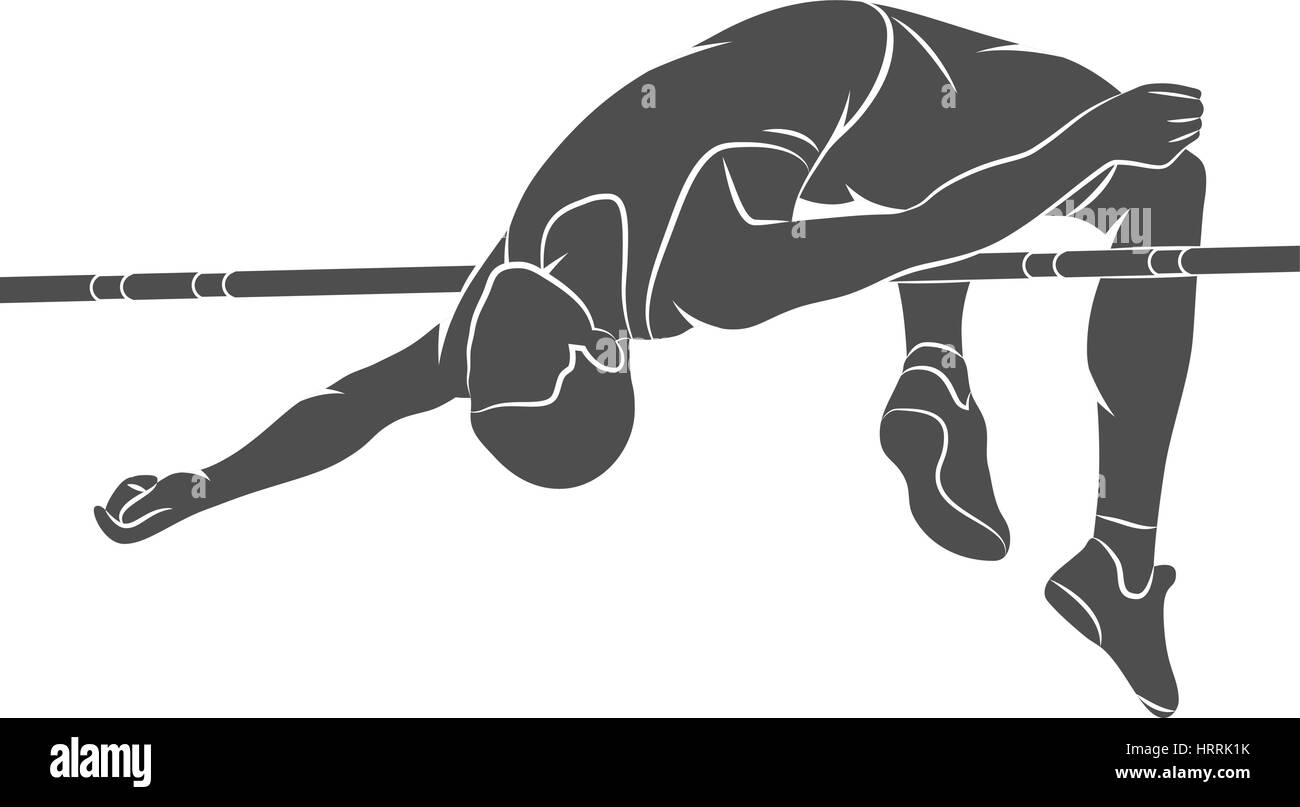 High jump athlete Stock Vector Image & Art - Alamy