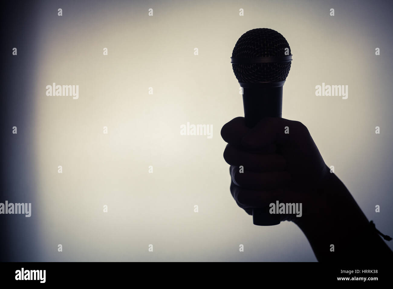 Hand Holding A Microphone High Resolution Stock Photography and Images ...