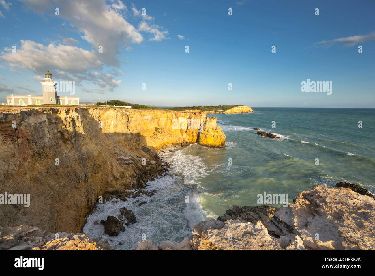 LIMESTONE CLIFFS LOS MORRILLOS LIGHTHOUSE CABO ROJO PUERTO RICO Stock ...