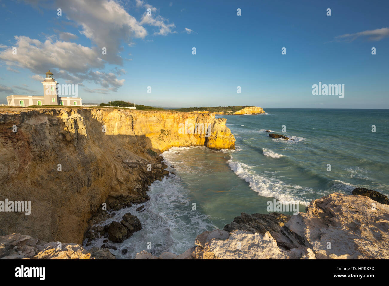 LIMESTONE CLIFFS LOS MORRILLOS LIGHTHOUSE CABO ROJO PUERTO RICO Stock ...
