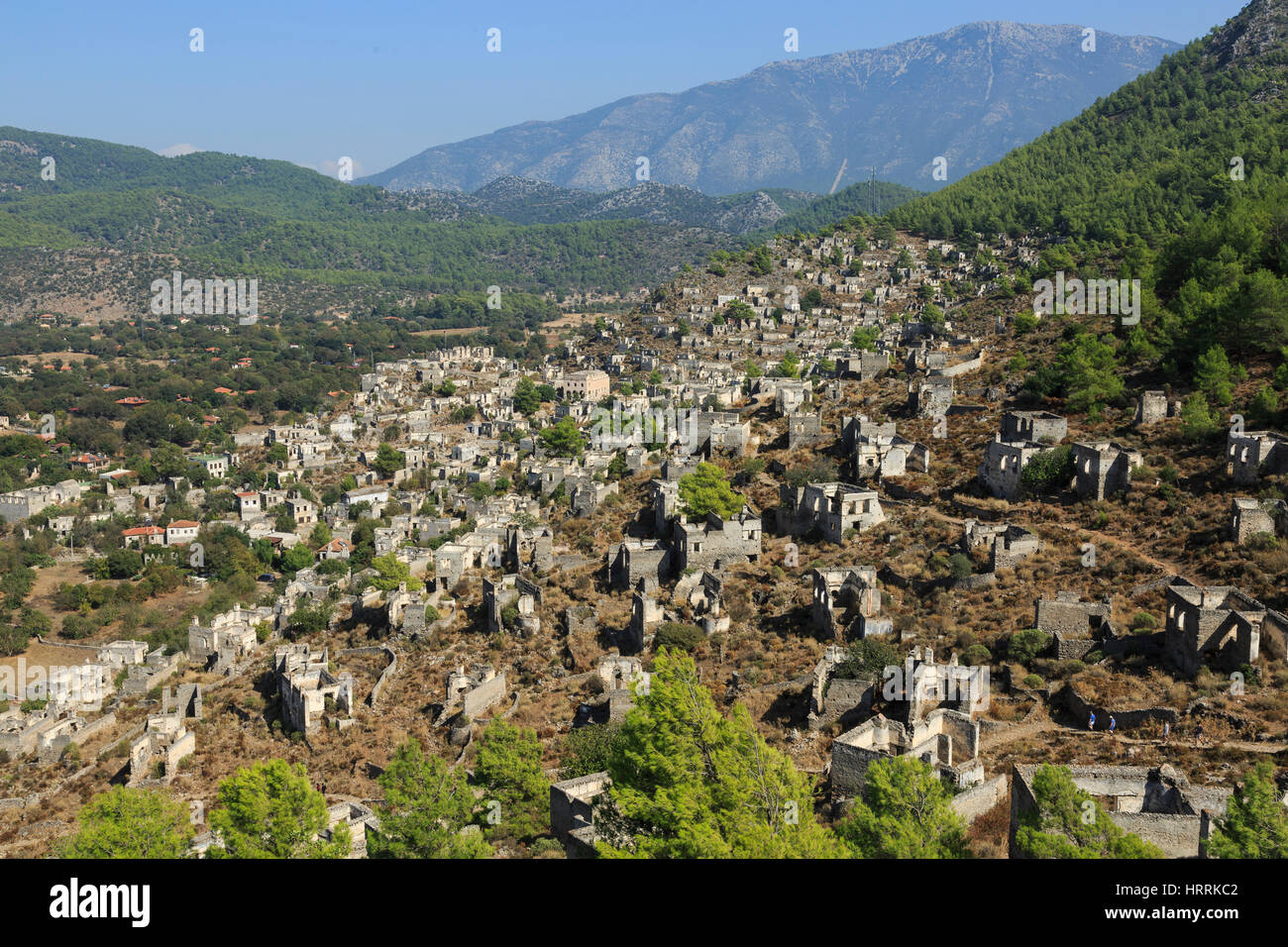 The ruins at Kayakoy, Kaya valley, Turkey Stock Photo - Alamy
