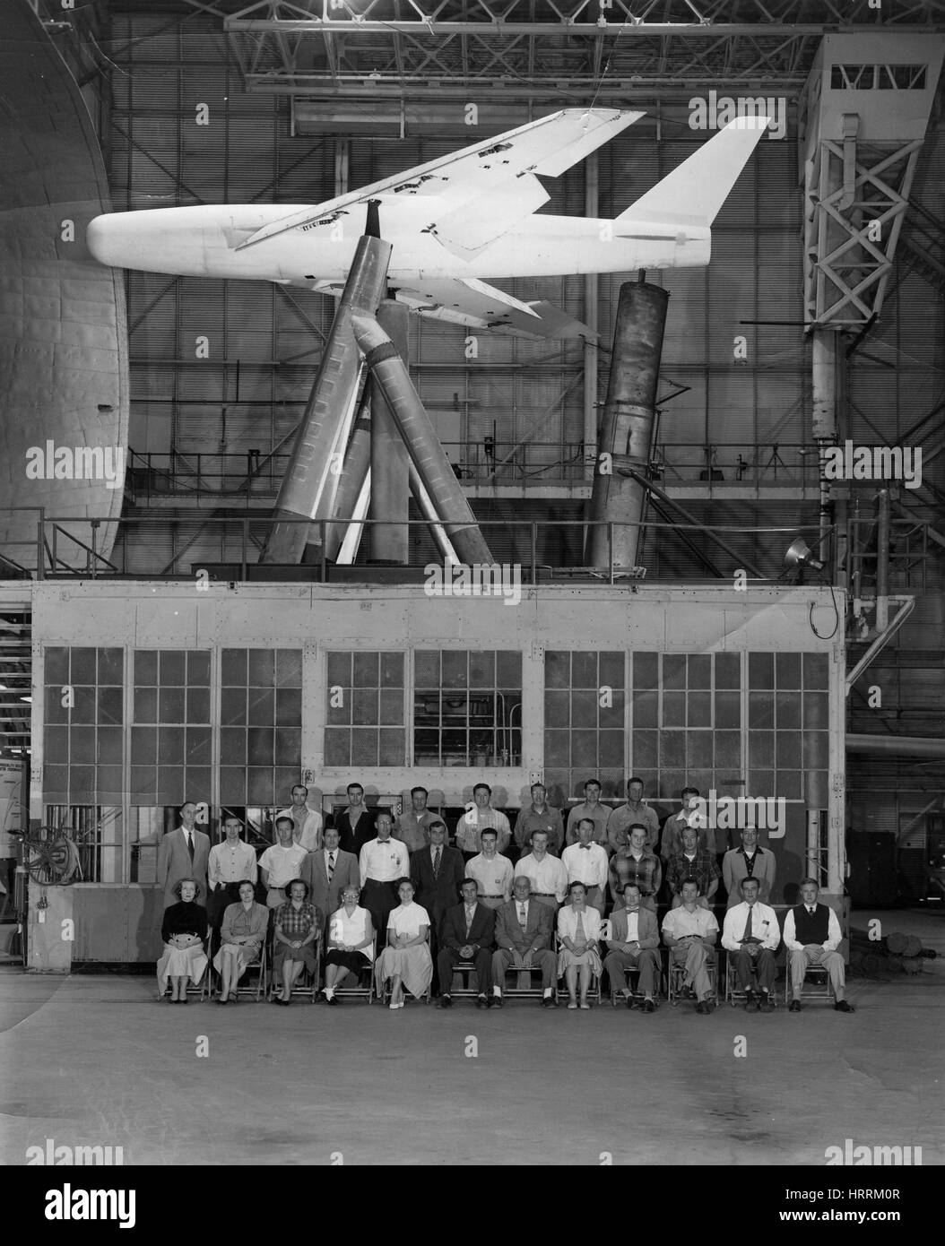 Group portrait of staff of NASA/NACA Full Scale Tunnel at Langley ...