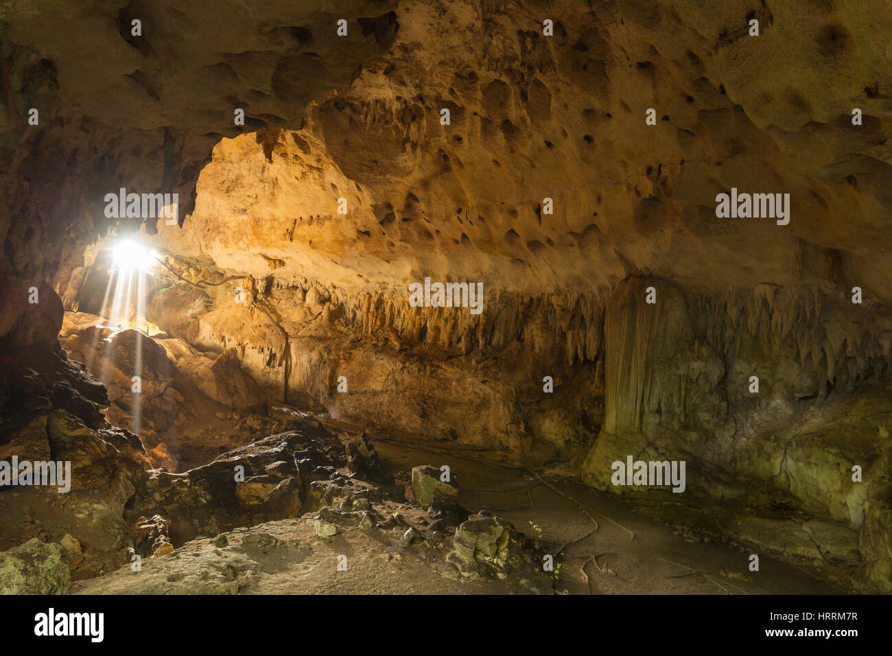 SKULL MOUTH CAVE LEADING TO CAVE WINDOW ARECIBO PUERTO RICO Stock Photo ...