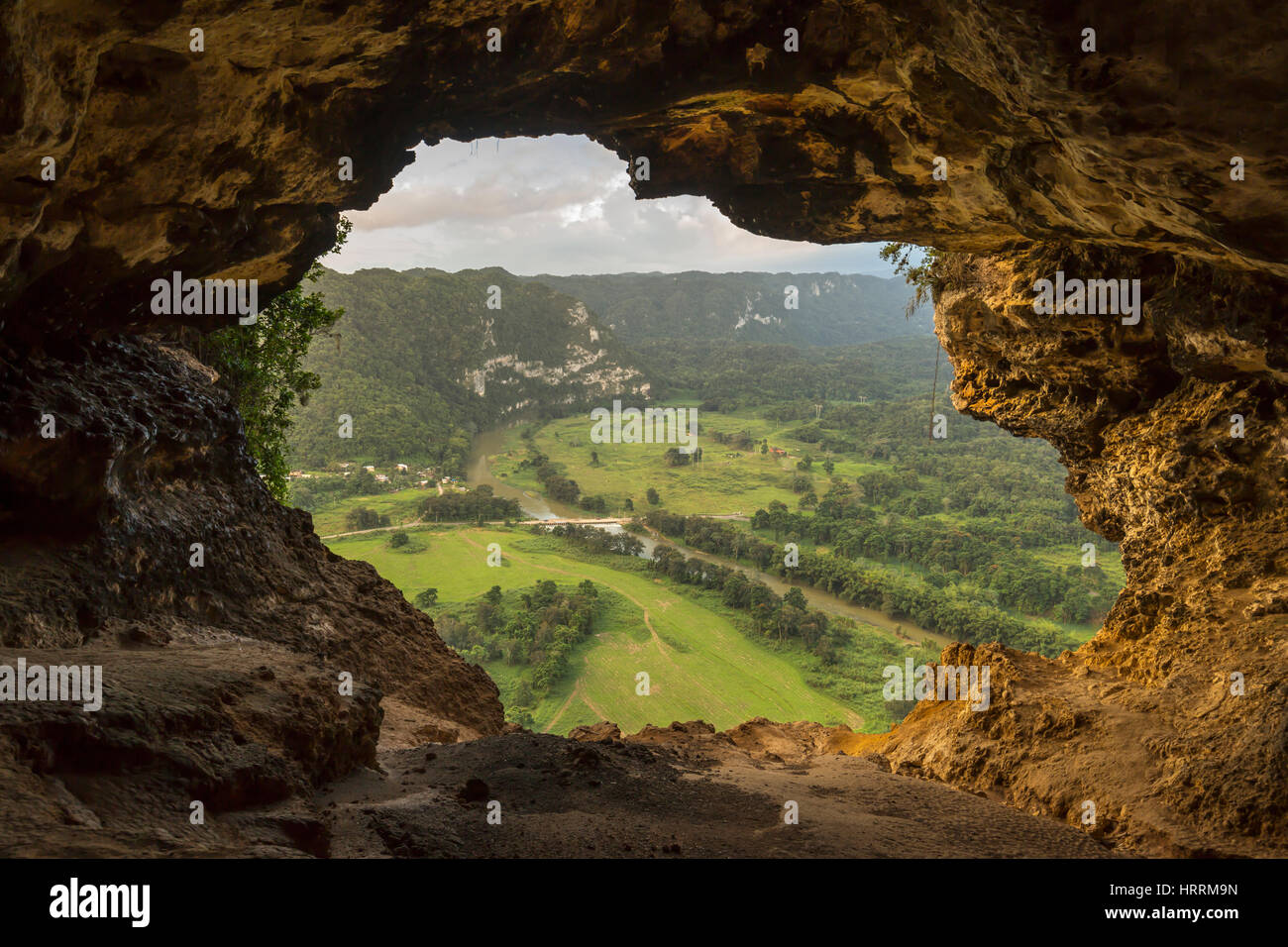 CAVE WINDOW OVERLOOKING RIO GRANDE DE ARECIBO VALLEY ARECIBO PUERTO ...