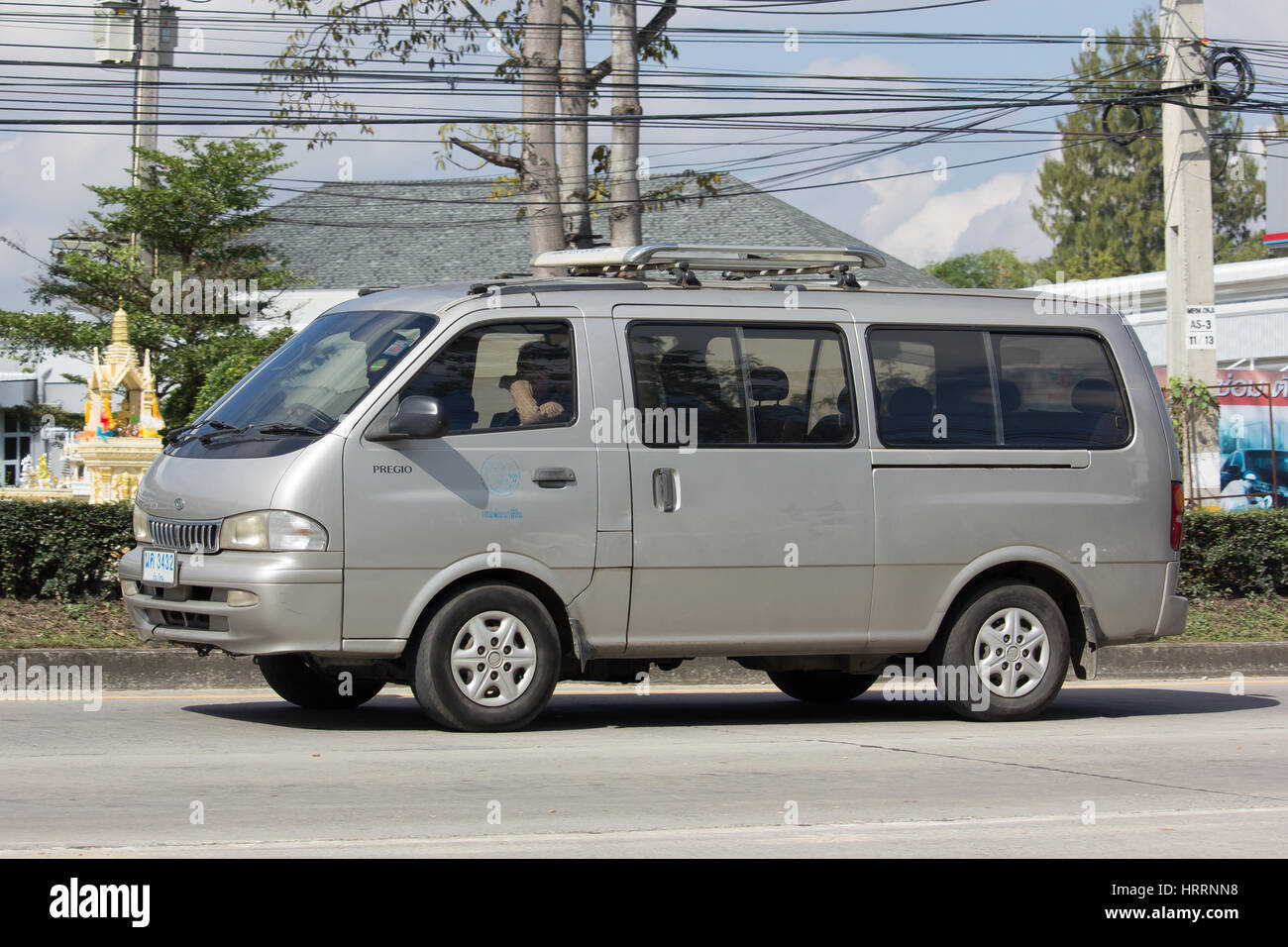 CHIANG MAI, THAILAND -JANUARY 13 2017: Private Van Car, Kia Pregio ...