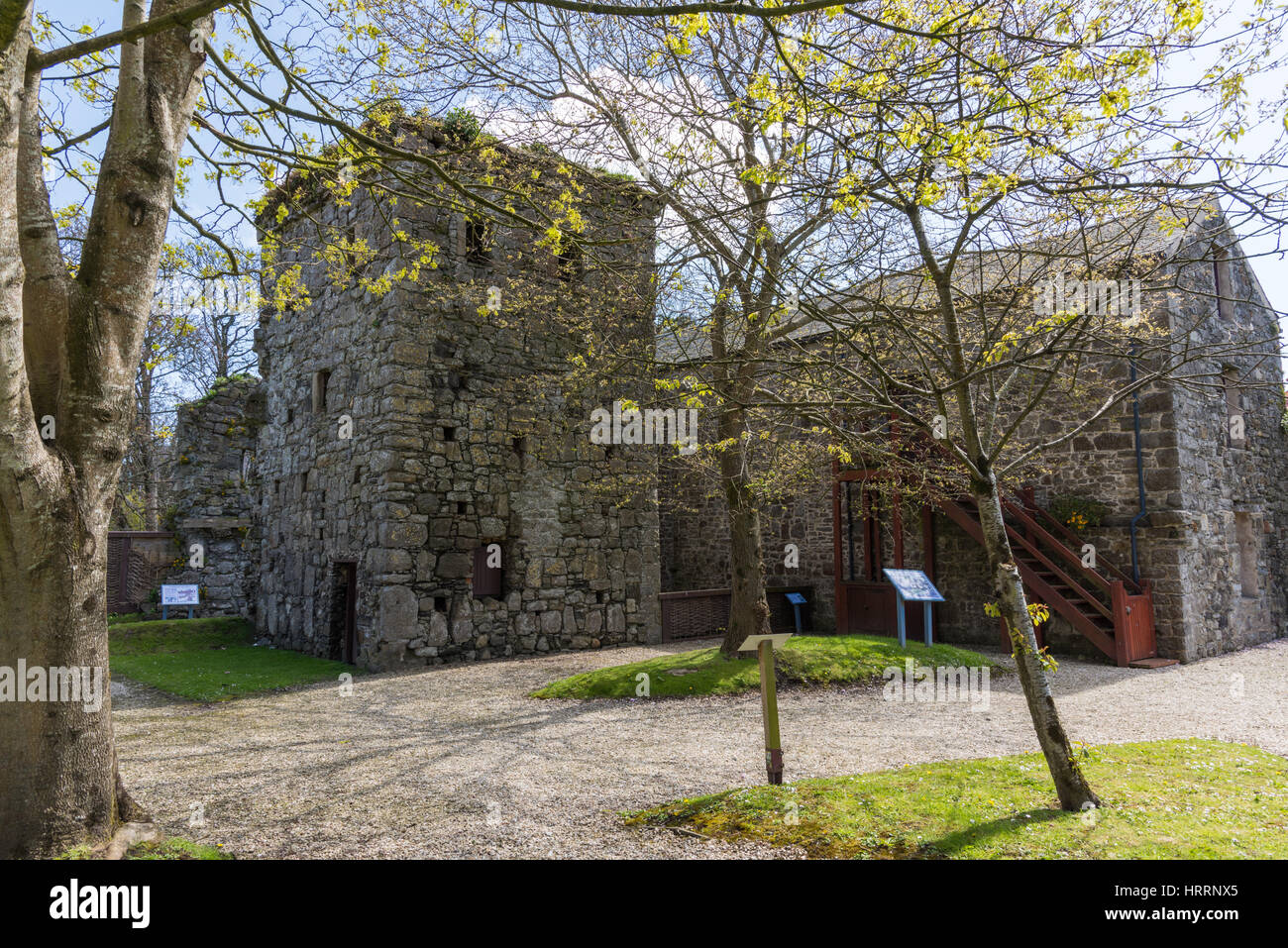 Rushen Abbey, Ballasalla, Isle of Man Stock Photo - Alamy