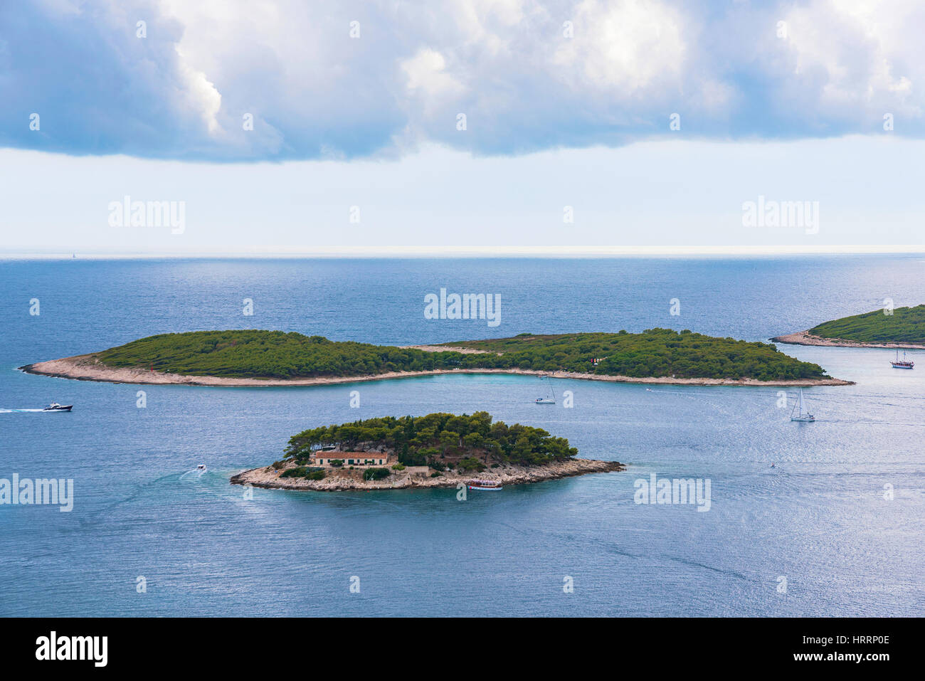 Scenic view of Pakleni islands in Croatia Stock Photo - Alamy