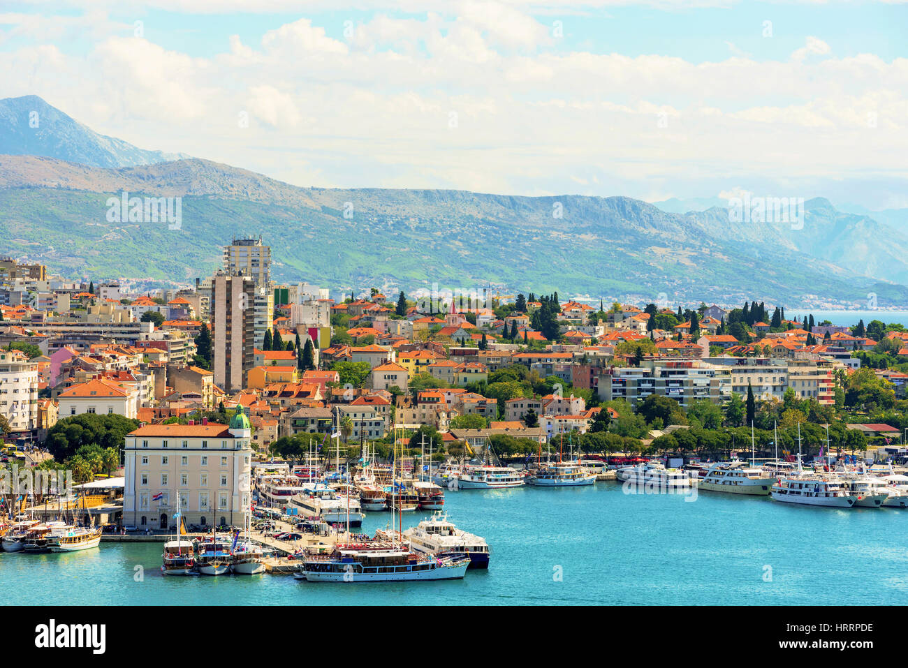 Scenic view of Split Seafront and town Stock Photo - Alamy