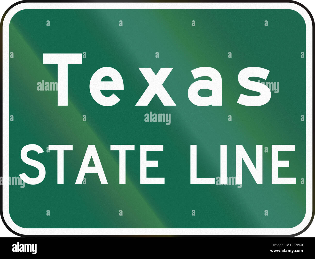 United States MUTCD road sign - Texas state line Stock Photo - Alamy