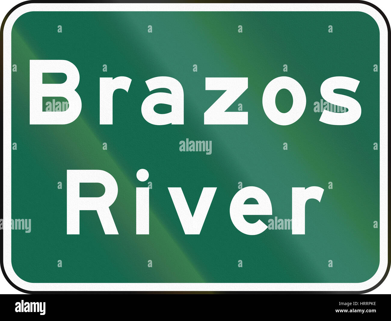 United States MUTCD road sign - Brazos river Stock Photo - Alamy