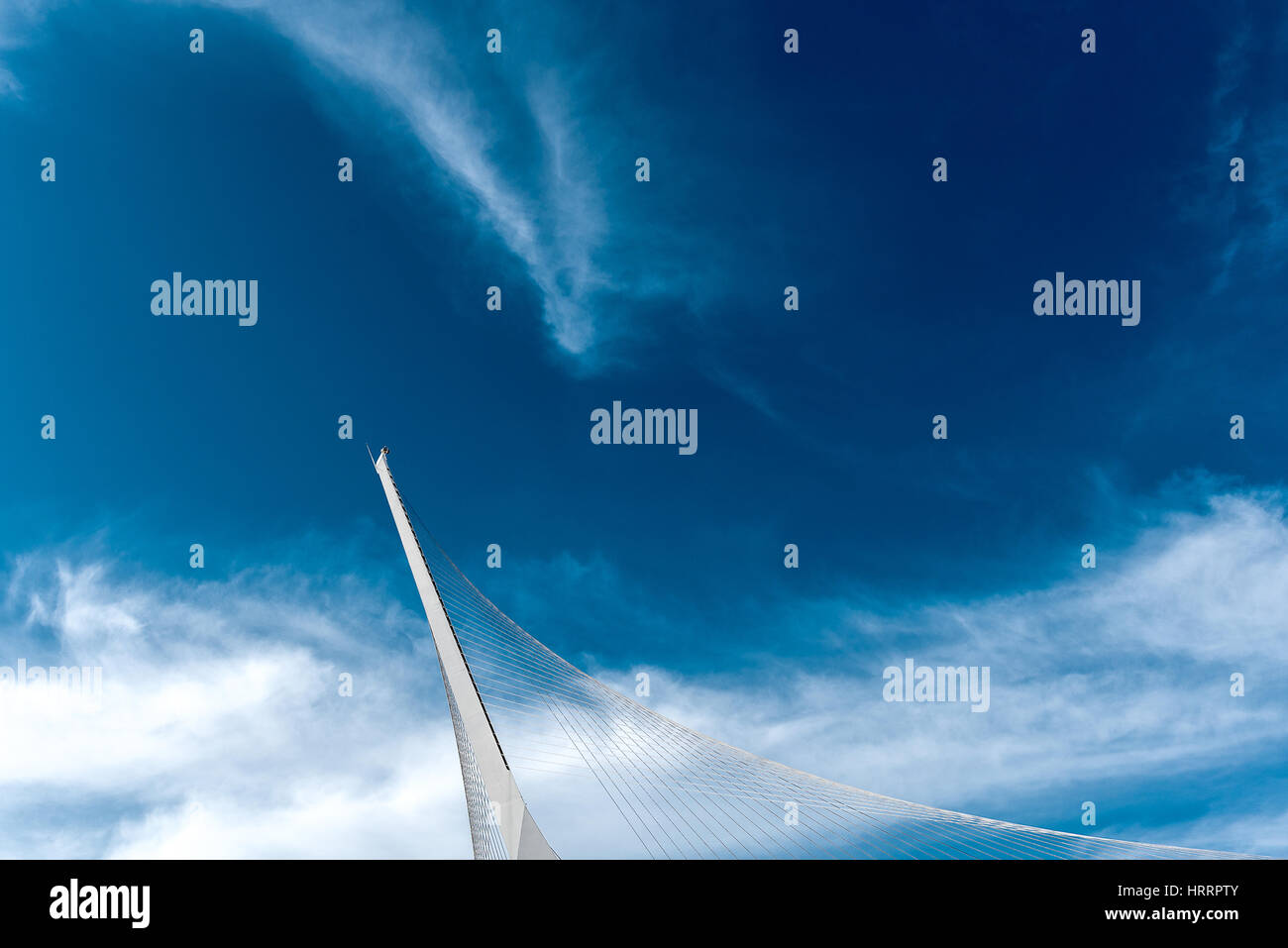 Chords bridge designed by Santiago Calatrava, Jerusalem, Israel Stock ...