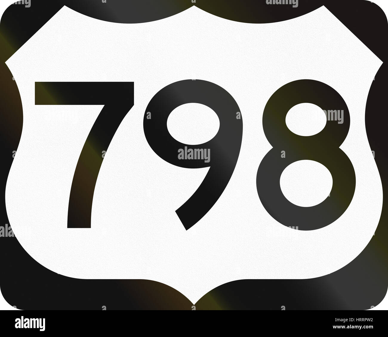 United States MUTCD road sign - Route number Stock Photo - Alamy