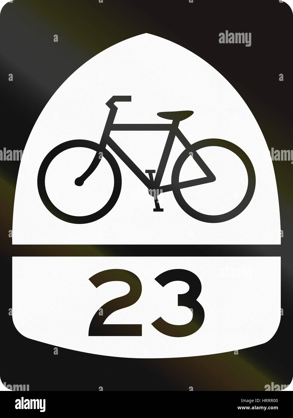 United States MUTCD road sign - Bike route Stock Photo - Alamy