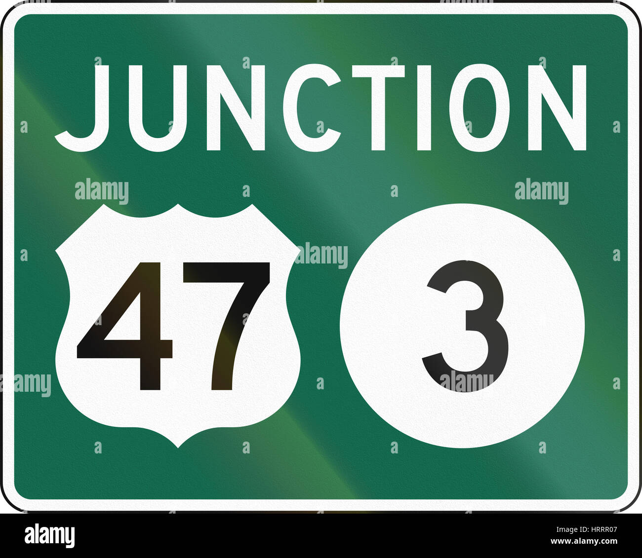 United States MUTCD guide road sign - Junction Stock Photo - Alamy