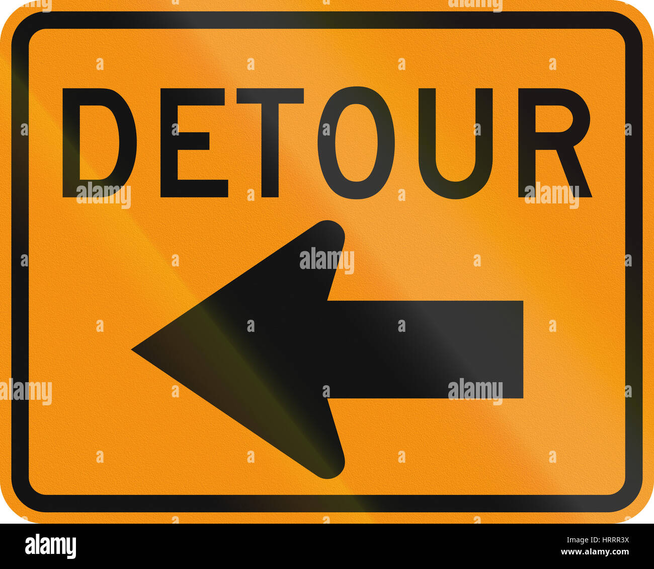 United States MUTCD road sign - Detour Stock Photo - Alamy