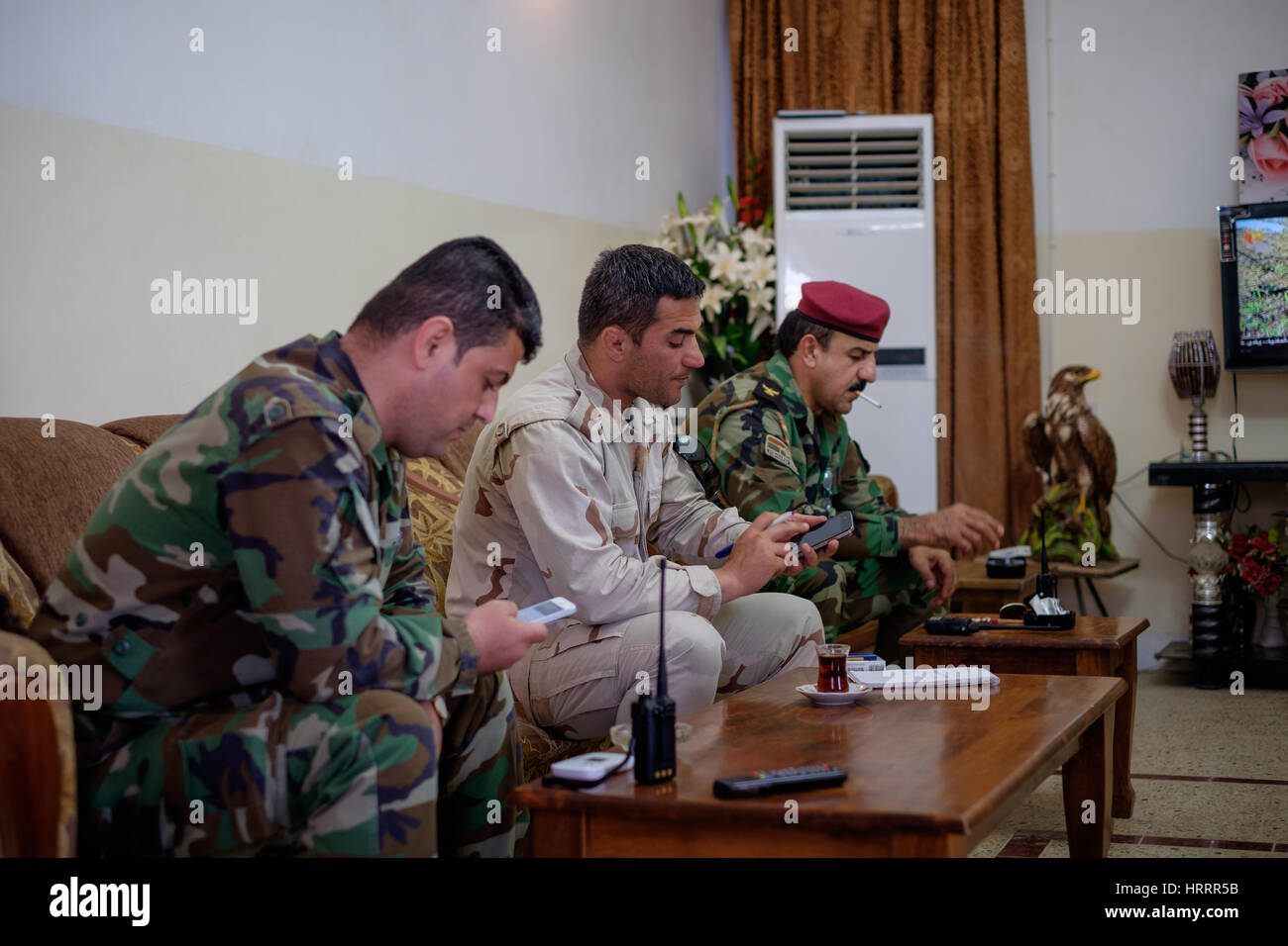 Peshmerga Major Mustafa Hassan, Operation Commander in Telskuf, Iraq ...