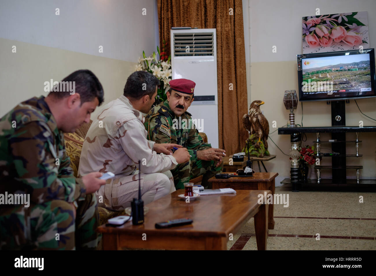 Peshmerga Major Mustafa Hassan, Operation Commander in Telskuf, Iraq ...
