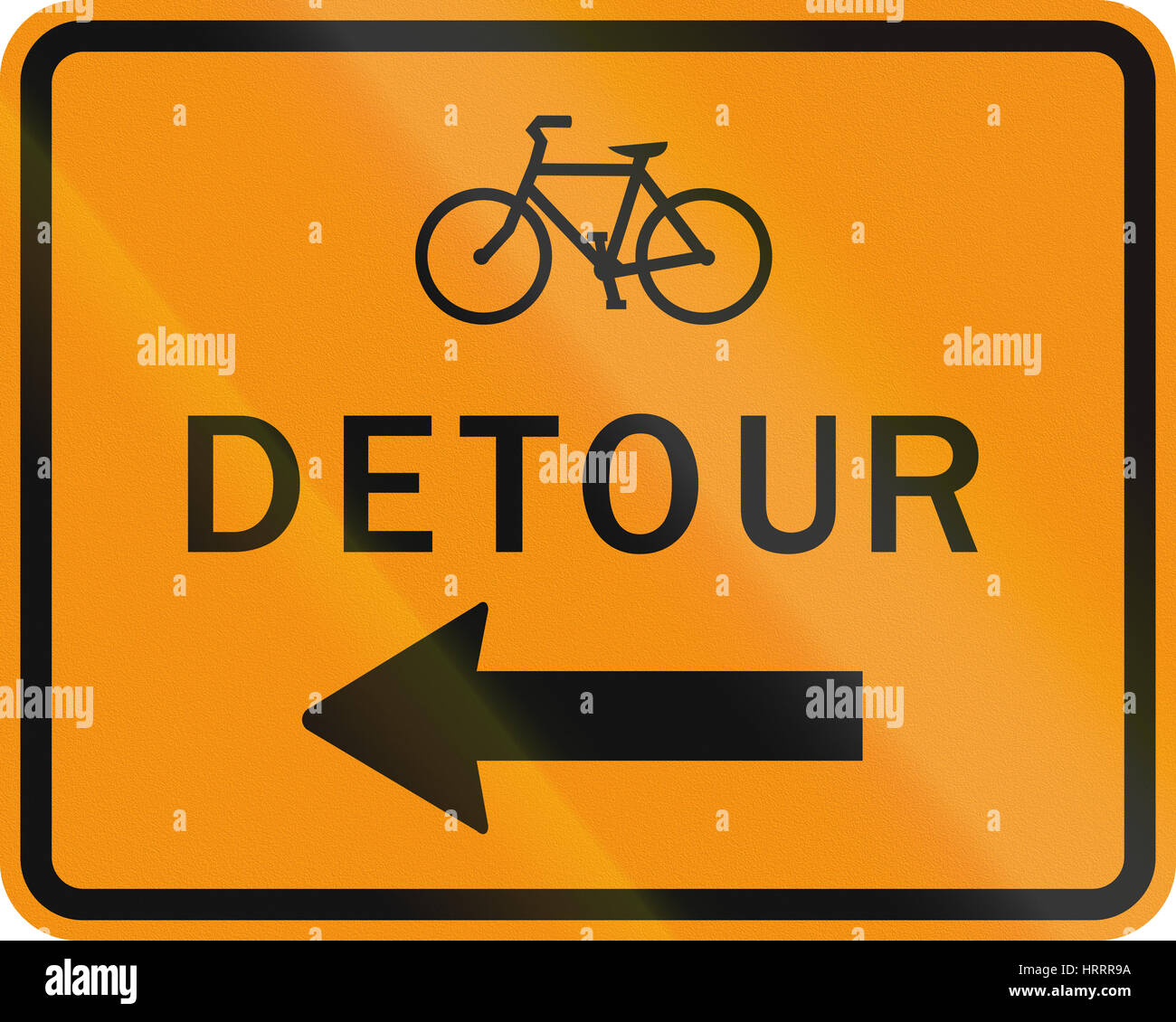 United States MUTCD road sign - Detour Stock Photo - Alamy