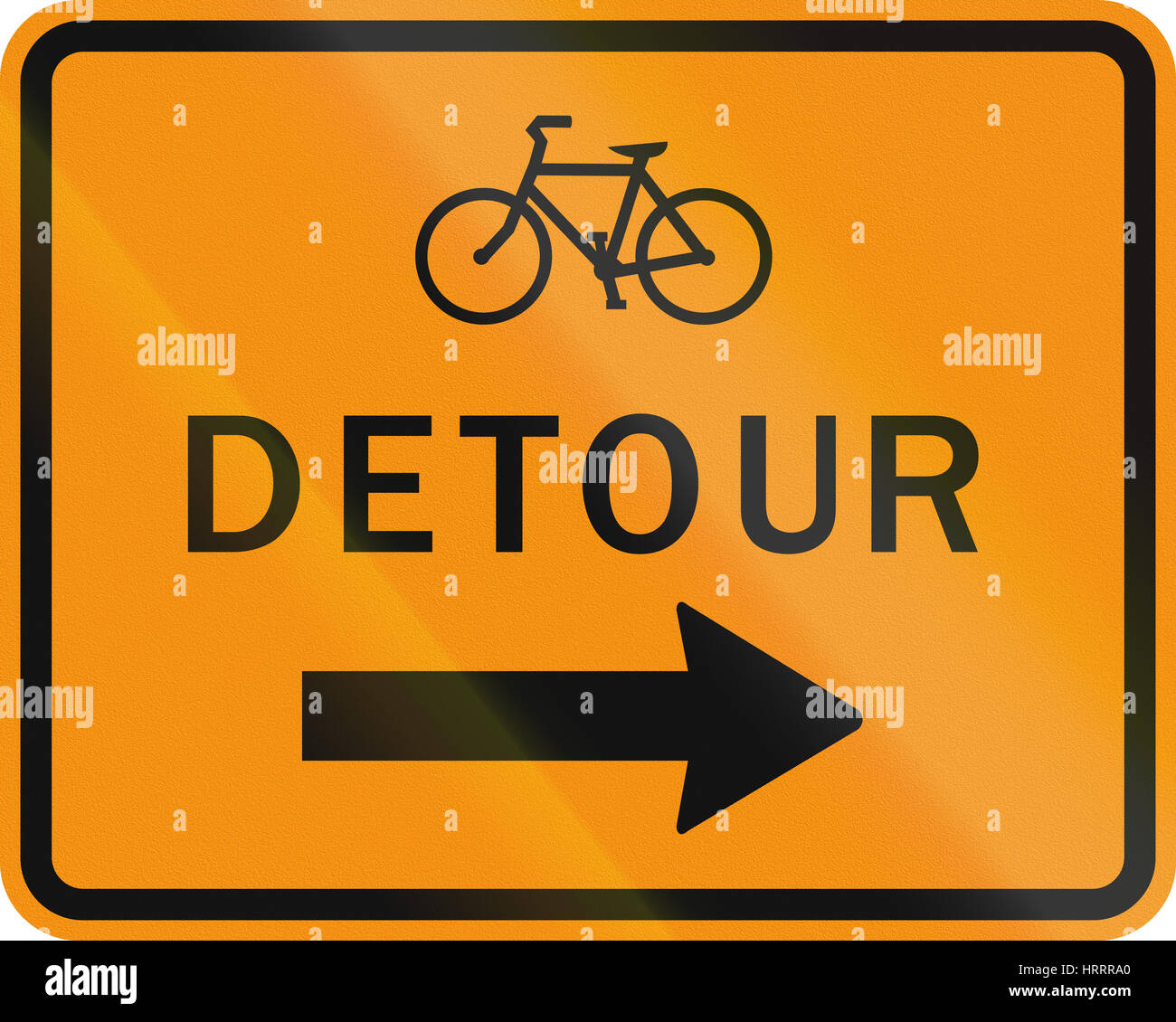United States MUTCD road sign - Detour Stock Photo - Alamy