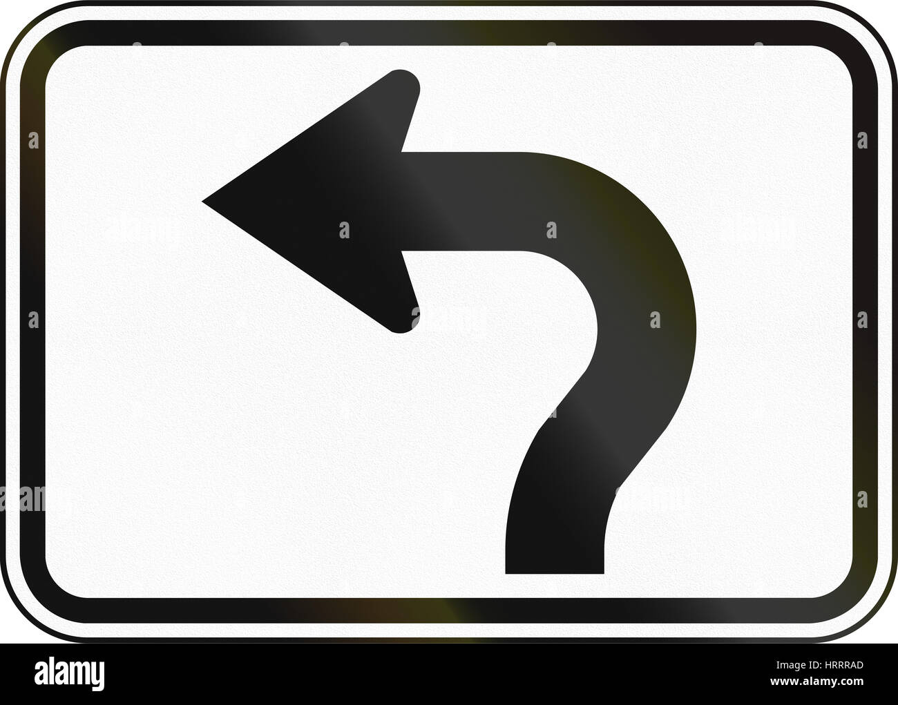 United States MUTCD guide road sign - Lane direction Stock Photo - Alamy