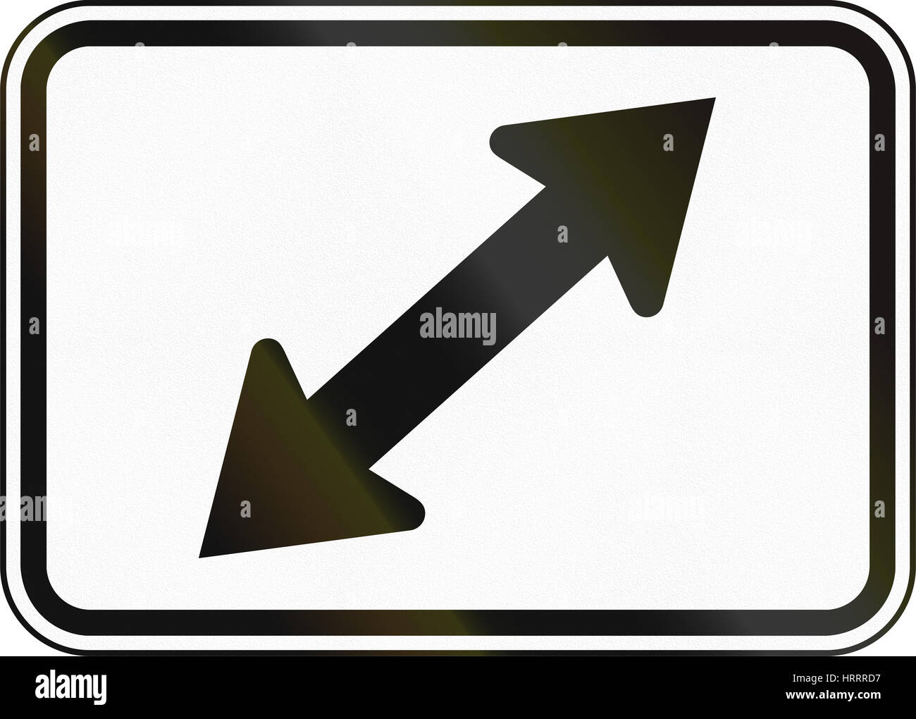 United States MUTCD guide road sign - Lane direction Stock Photo - Alamy