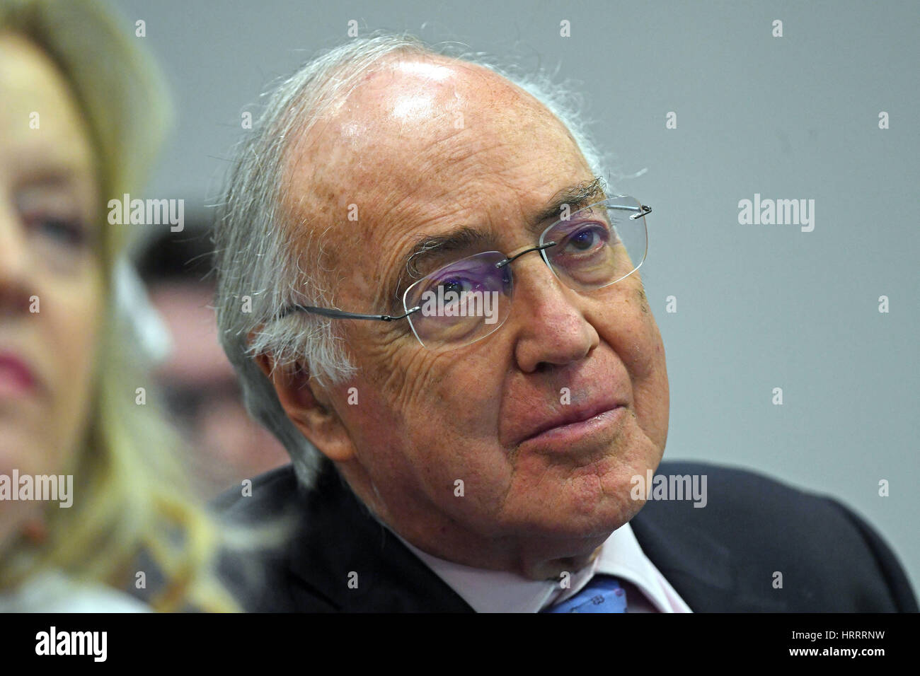 Lord Michael Howard during a Brexit and the Future conference at the ...