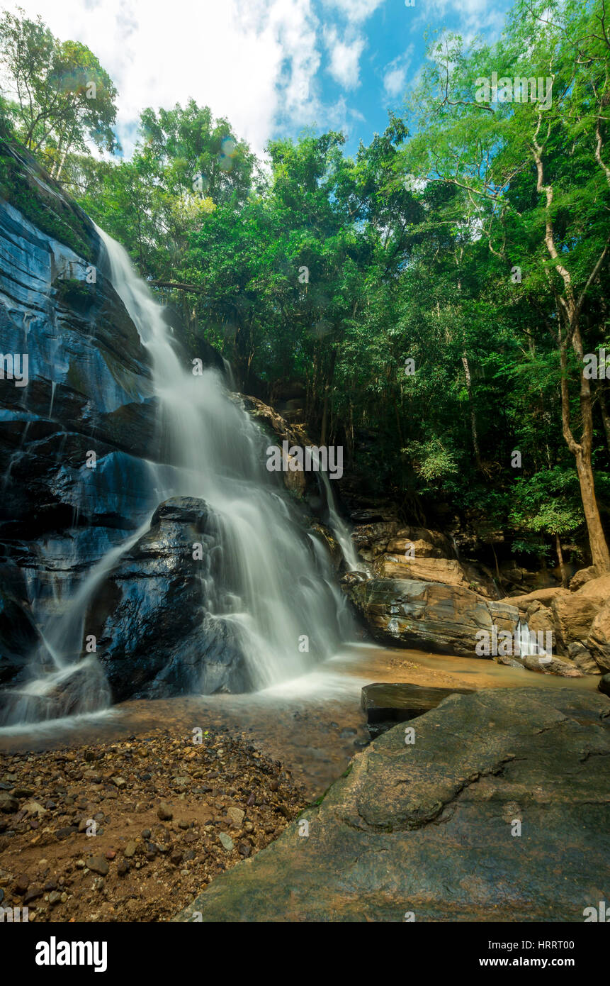 Waterfall in the jungle Stock Photo - Alamy
