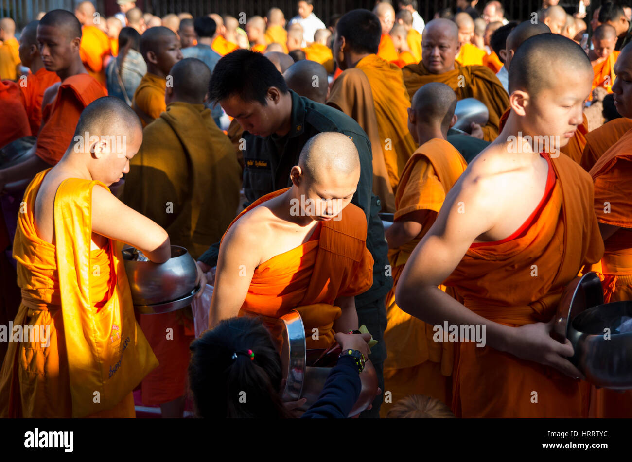 Bald buddhist monk priest hi-res stock photography and images - Alamy