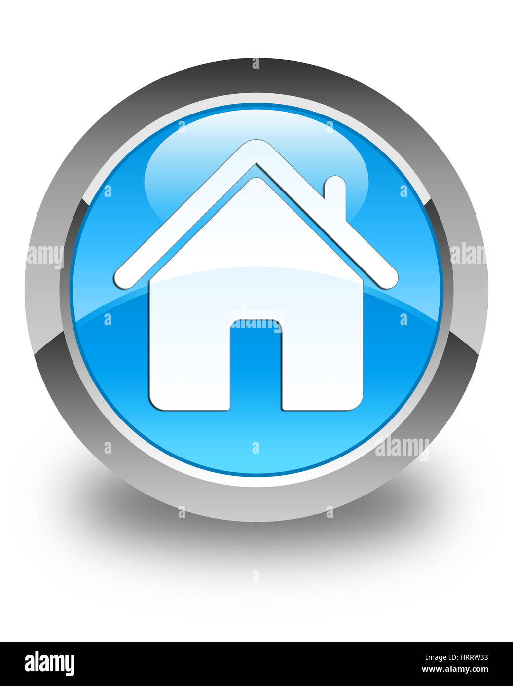 Sign home on blue Cut Out Stock Images & Pictures - Alamy