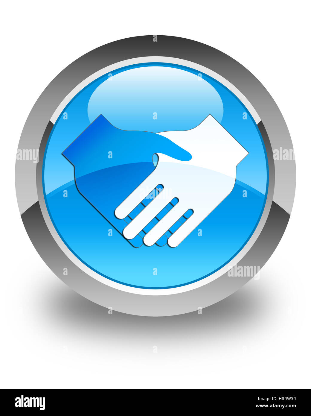 Handshake Icon Blue