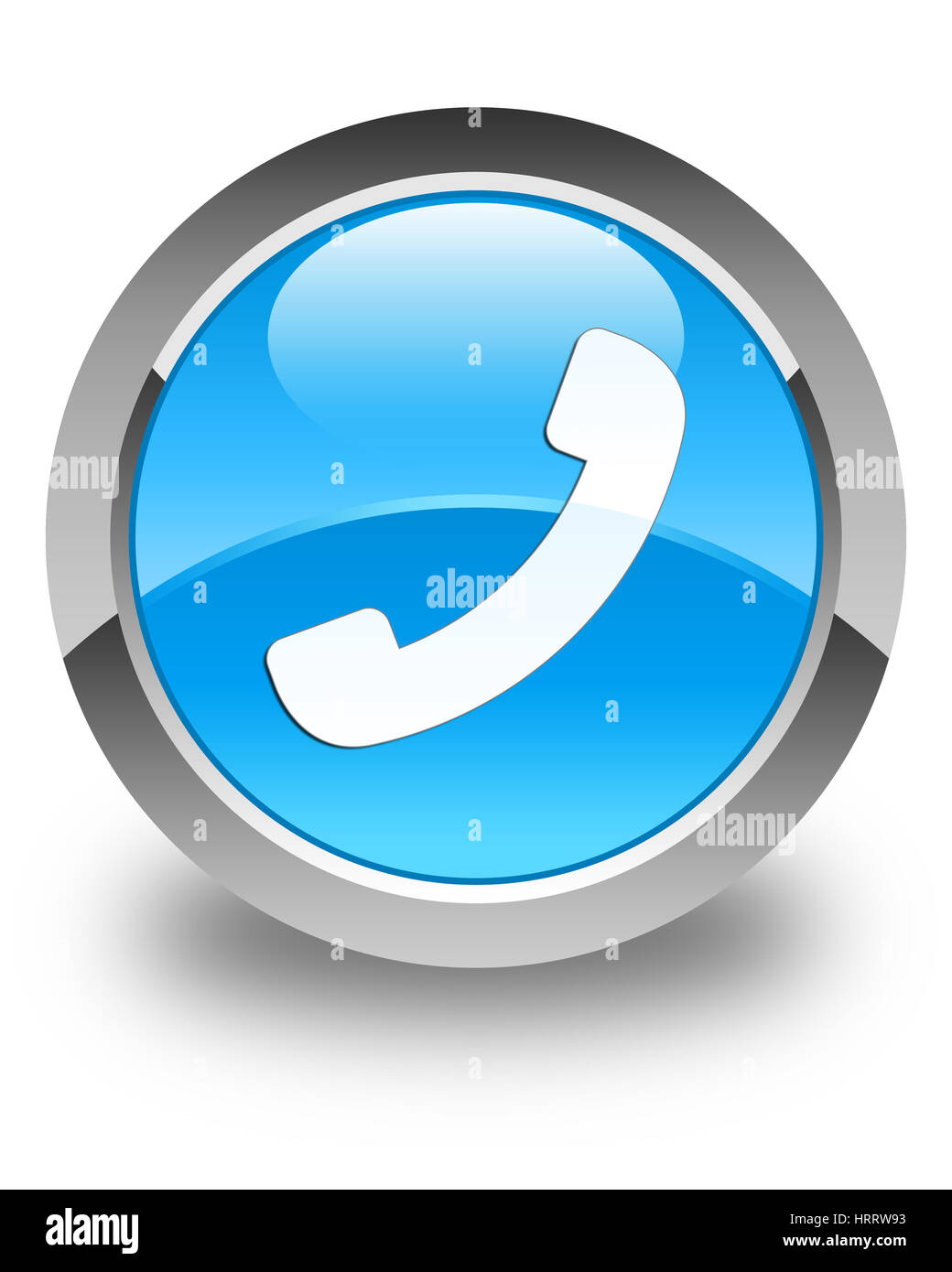 Phone icon blue hi-res stock photography and images - Alamy