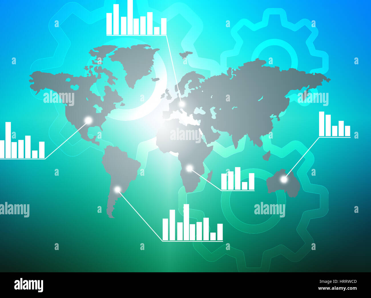 World of futuristic business Stock Photo - Alamy