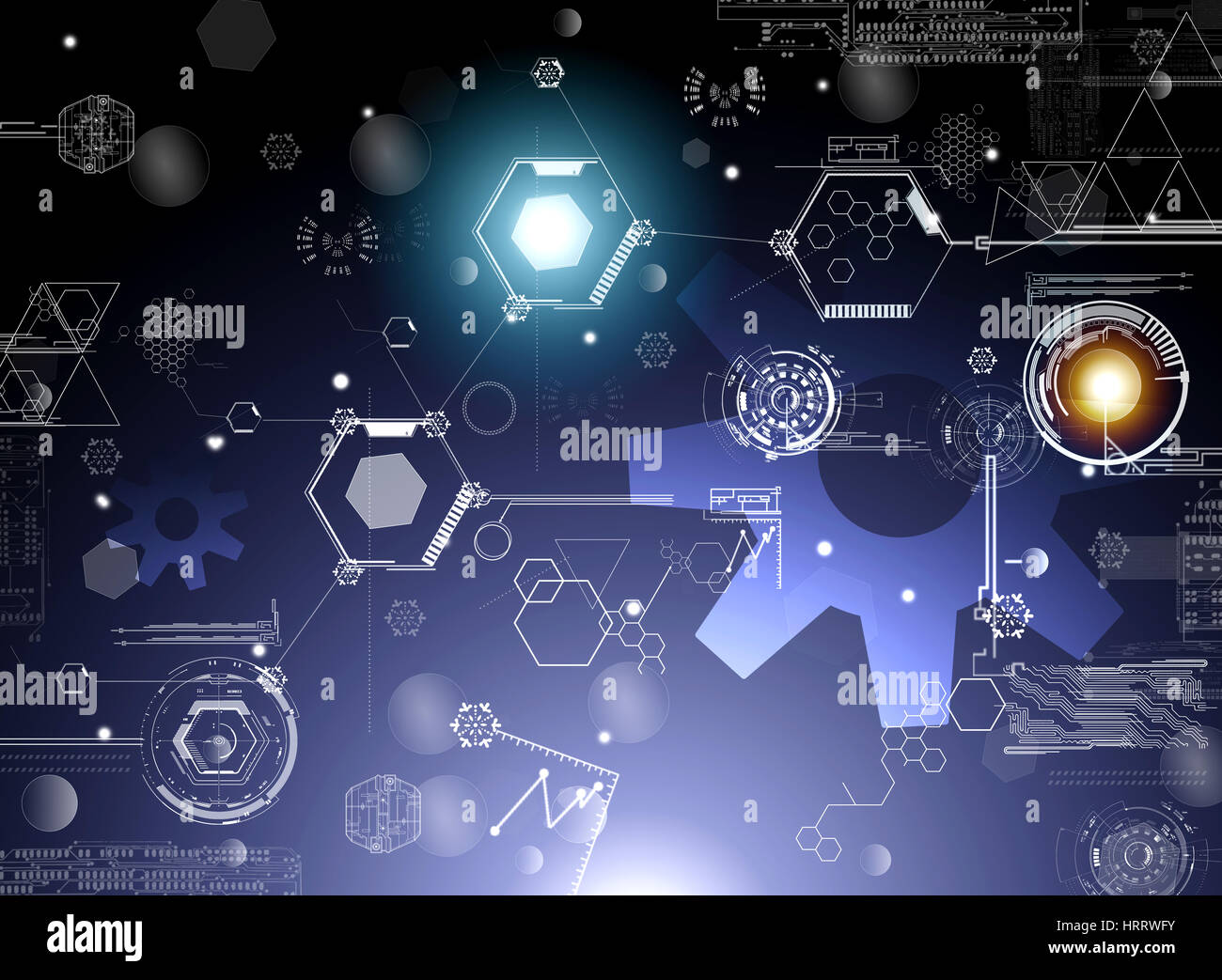 World of futuristic business Stock Photo - Alamy