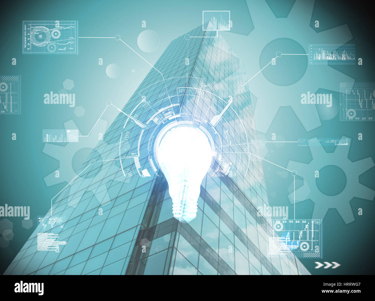 World of futuristic business Stock Photo - Alamy