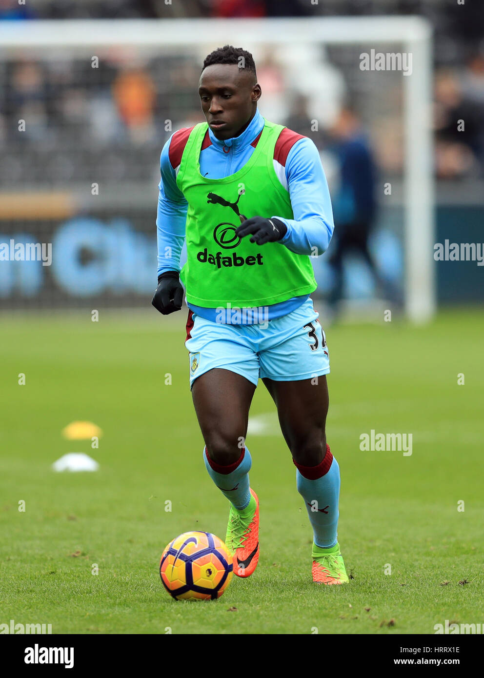 Burnley's Dan Agyei during the Premier League match at the Liberty ...