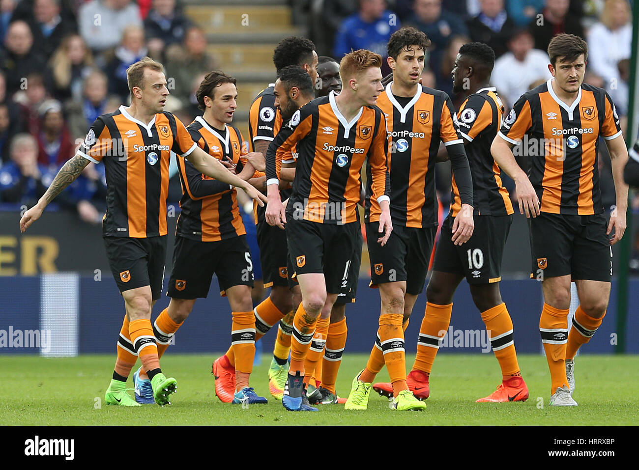 Hull City's Sam Clucas celebrates with teammates after scoring his side ...