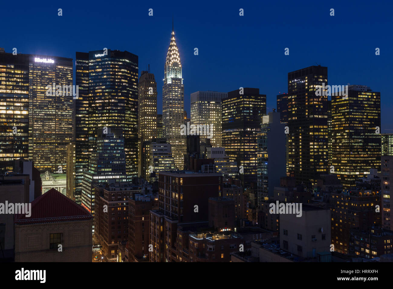 MIdtown Manhattan Skyline at Dusk, NYC, USA Stock Photo - Alamy