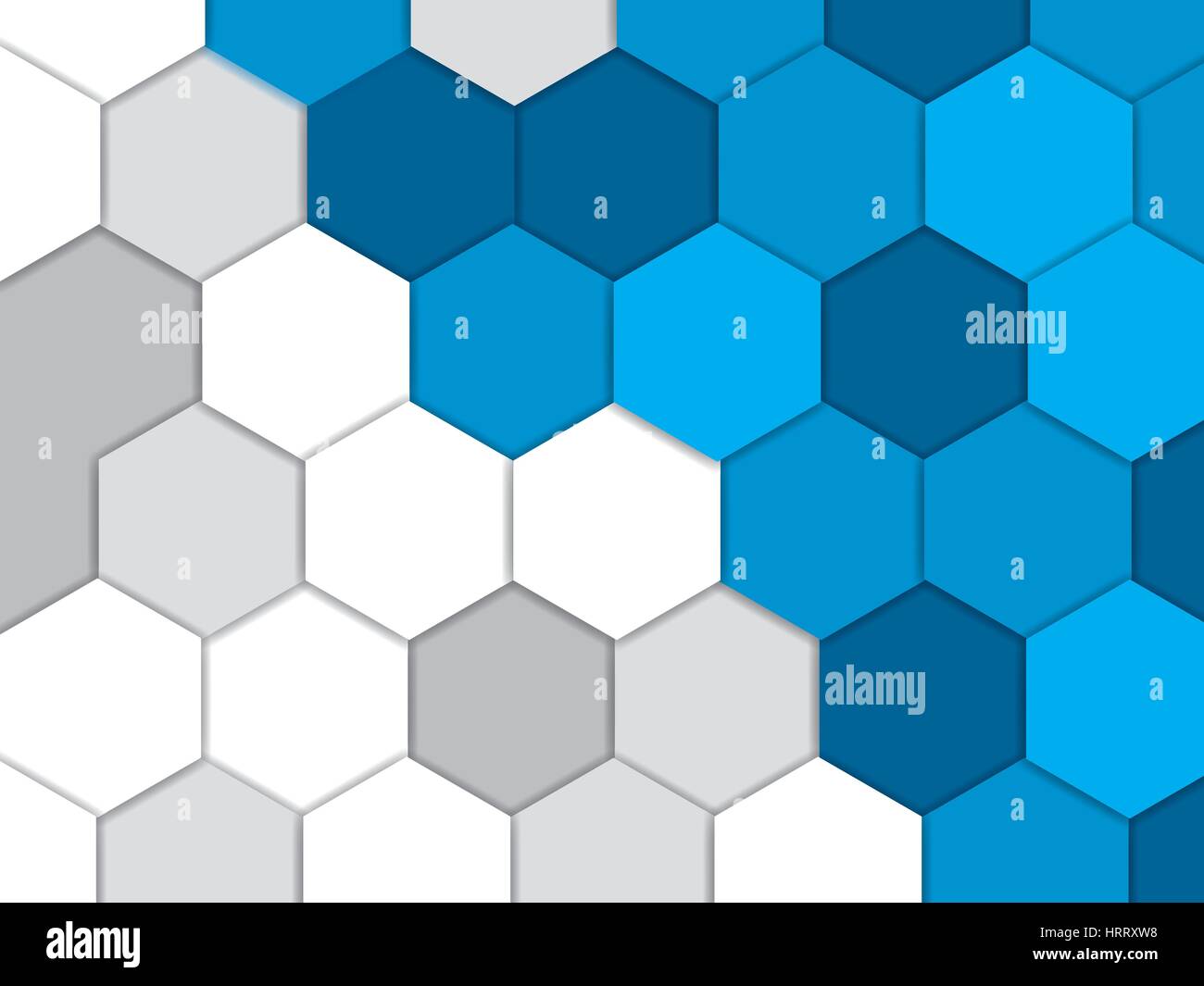 Abstract background vector blue and white pattern with hexagons Stock ...