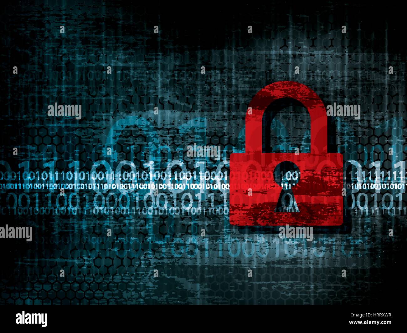 Vulnerable network security data. Background with program code ...