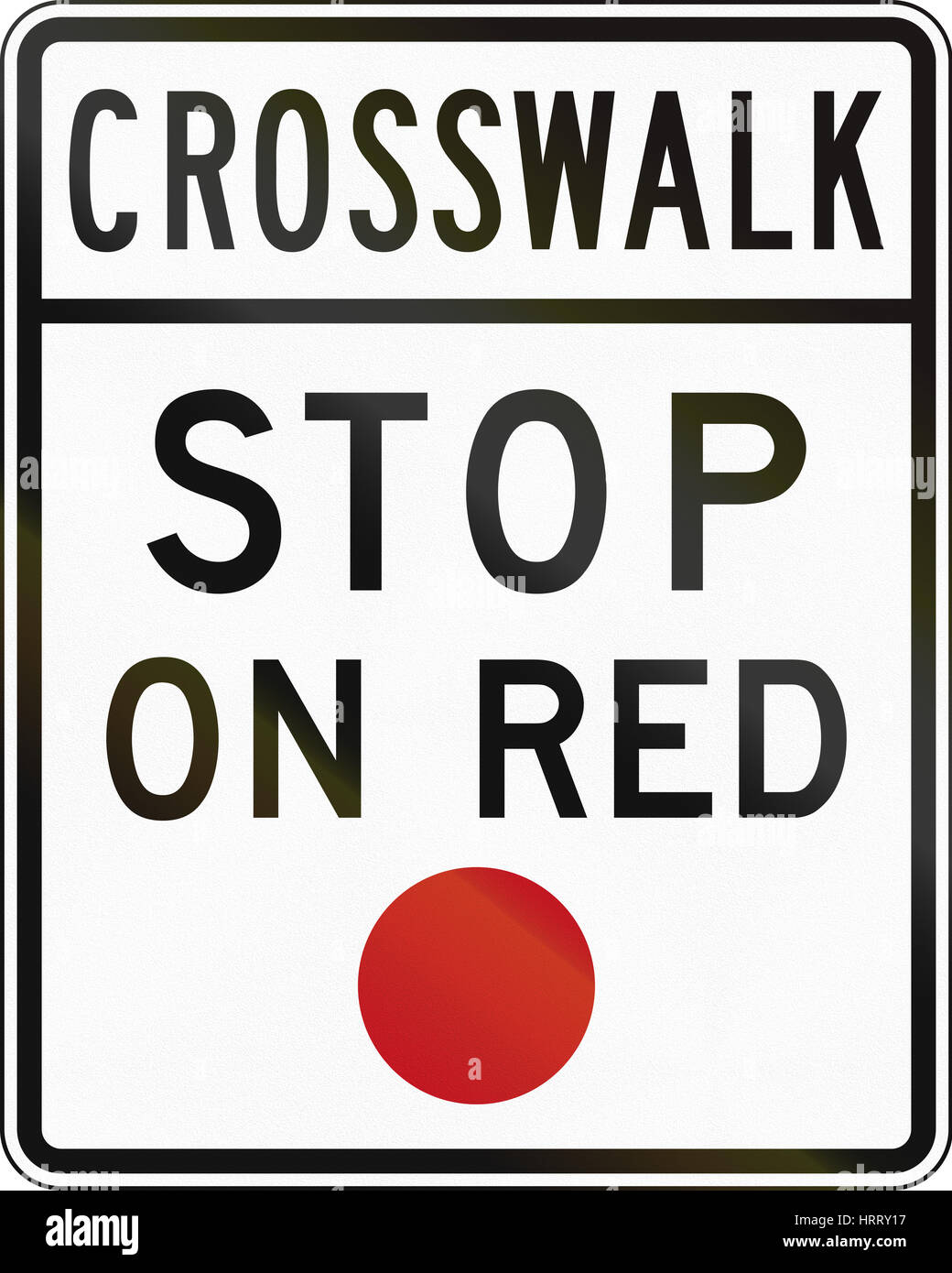 United States MUTCD road sign - Crosswalk Stock Photo - Alamy