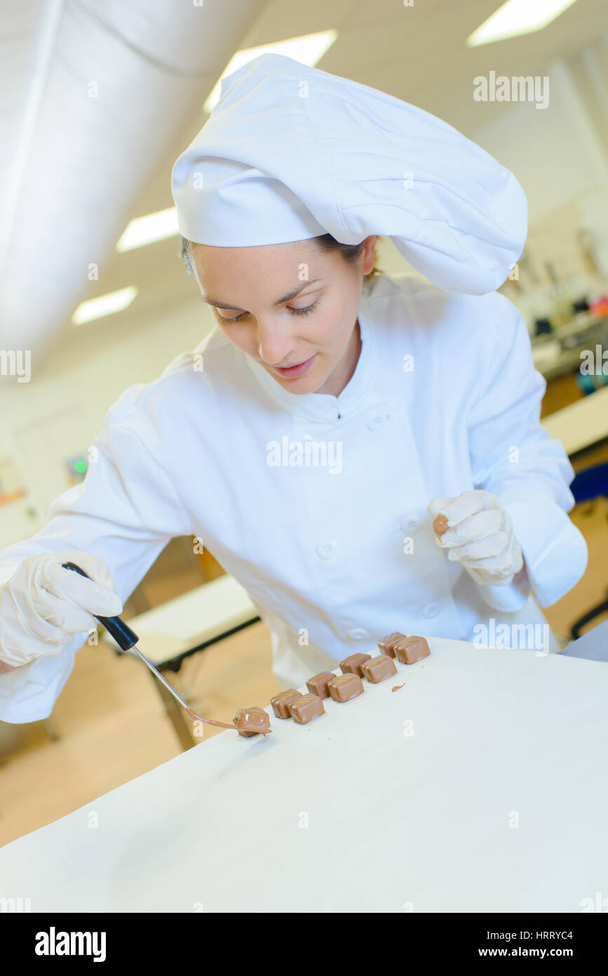 confectionery baker at work Stock Photo - Alamy
